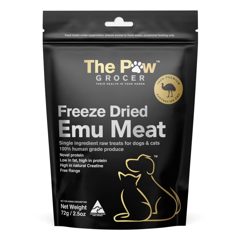 The Paw Grocer Emu Meat Freeze-Dried Treats 72g